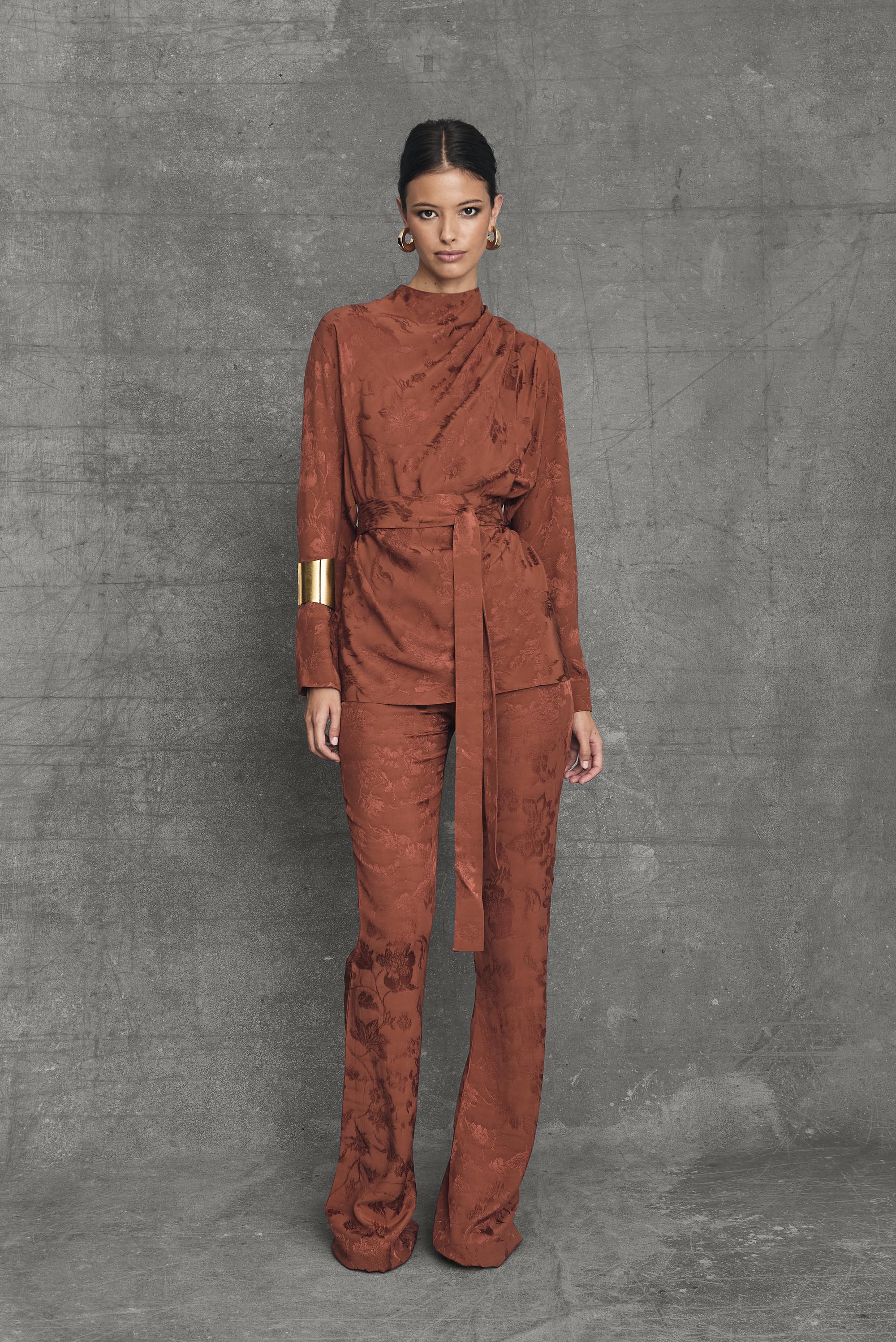 Pantalón Flare Chelsea Terracota – Miphai